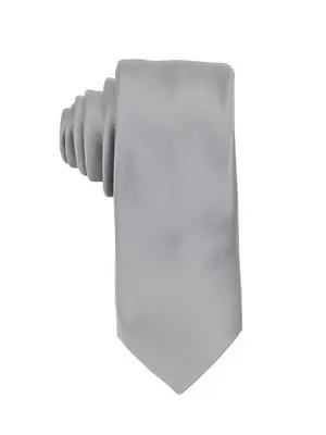 BROOKLYN BRIGADE Solid Satin X-long Tie - Slate
