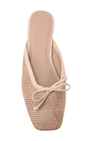 SHU SHOP Andrea Slide Flat - Natural Woven