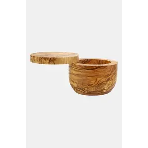 BERARD France Olive Wood Salt Keeper - None