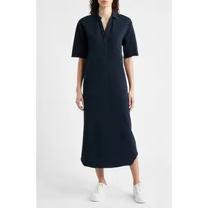 Frank & Eileen Emma Johnny Collar Maxi Dress - British Royal Navy