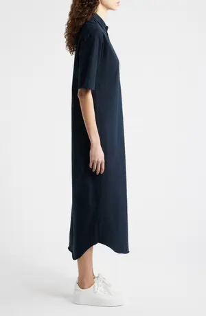 Frank & Eileen Emma Johnny Collar Maxi Dress - British Royal Navy
