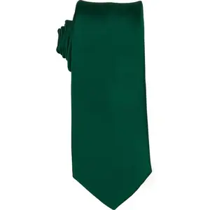 BROOKLYN BRIGADE Satin Necktie Emerald