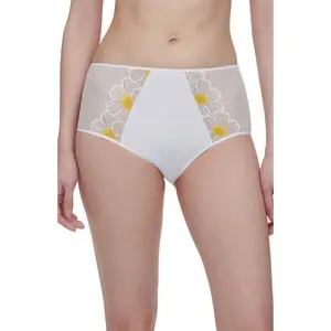 Chantelle Embroidered High Waist Briefs Daisy