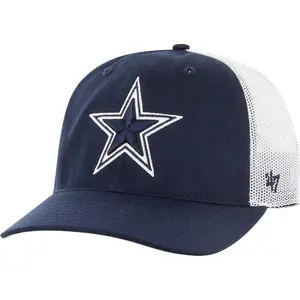 '47 White Dallas Cowboys Trucker Adjustable Hat - Navy