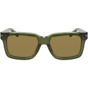 Nike Crescent I 54mm Rectangular Sunglasses Medium Olive / Green