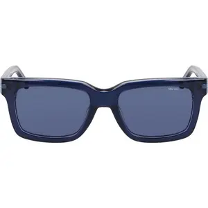 Nike Crescent I 54mm Rectangular Sunglasses - Navy / Blue