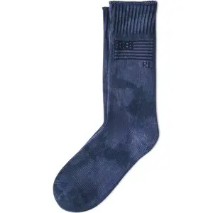 Polo Ralph Lauren Indigo Piece Dye Boot Socks - Wash Blue