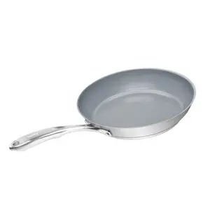CHANTAL Induction 21 Steel 10-inch Fry Pan W/ Ceramic Coating - Silver