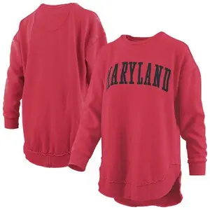 PRESSBOX Maryland Terrapins Melange Poncho Vintage Fleece Pullover Sweatshirt