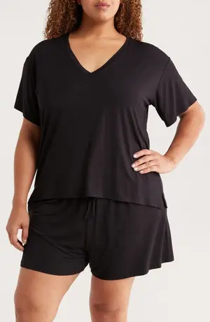 Nordstrom Cool Touch Shortie Pajamas - Black