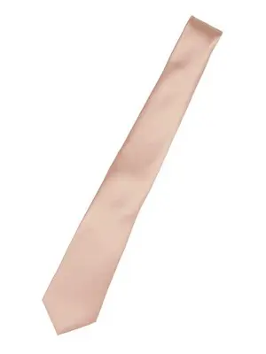 BROOKLYN BRIGADE Solid Satin X-long Neck Tie - Pale Blush