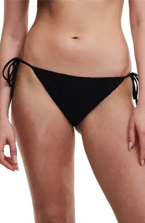 Chantelle Jacquard Bikini Bottom - Black