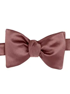 BROOKLYN BRIGADE Satin Bow Tie - Dark Mauve