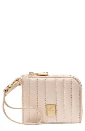Kate Spade New York Deco Quilted Leather Card Case - Milk Glass