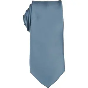 BROOKLYN BRIGADE Satin Neck Tie - Dusty Blue