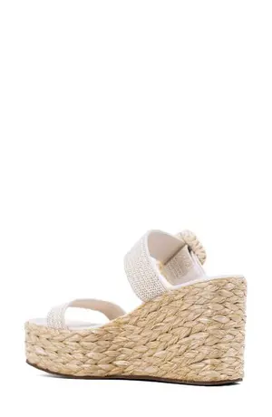 SHU SHOP Leena Platform Wedge Espadrille Sandal - Bone