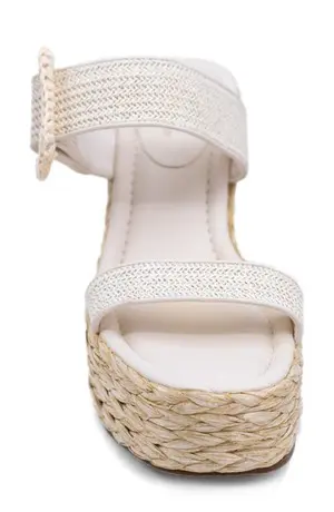SHU SHOP Leena Platform Wedge Espadrille Sandal - Bone