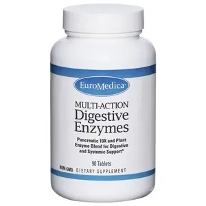 EUROMEDICA Multi-action Digestive Enzymes 90 Tablets - One-color