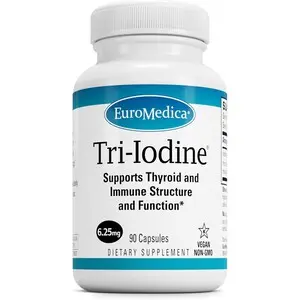 EUROMEDICA Tri-iodine 6.25 Mg 90 Capsules - One-color