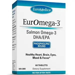 EUROMEDICA Euromega-3 Omega-3 Plus Phospholipids And Peptides 60 Tablets - One-color