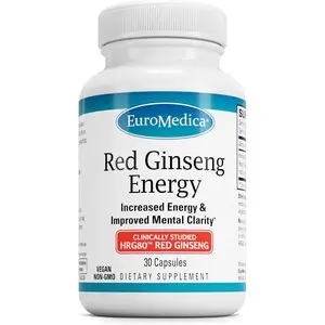 EUROMEDICA Red Ginseng Energy 30 Capsules - One-color