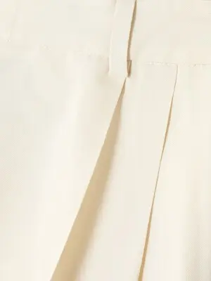 TOTEME Garderob Pleated Woven Tapered Pants