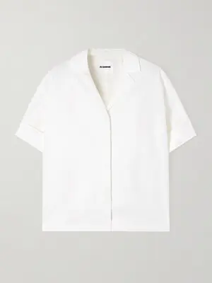 JIL SANDER Cotton-Poplin Shirt Neutrals