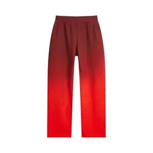 MARINE SERRE Moon Faded Fleece Track Pants - Red