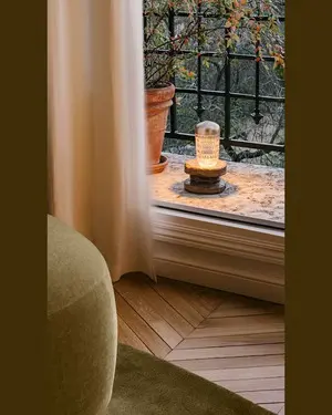 SAINT LOUIS Folia Mini Portable Lamp - Silver