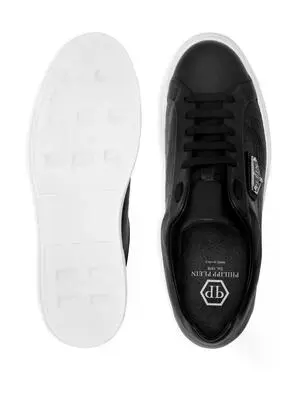 Philipp Plein Leather Low Top Sneakers