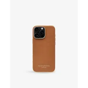 ASPINAL OF LONDON Logo-embossed Leather Iphone 16 Max Phone Case - Tan