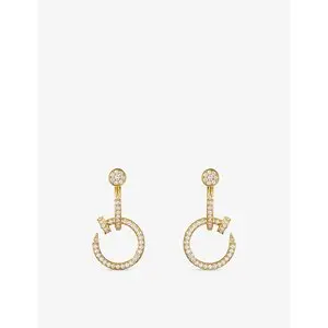 CARTIER Juste Un Clou Diamond Earrings - Yellow Gold