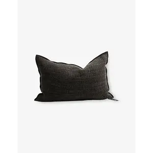 MAISON DE VACANCES Nomade Canvas Cushion 40cm X 60cm Charbon