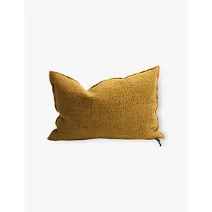 MAISON DE VACANCES Nomade Canvas Cushion 40cm X 60cm Ocre