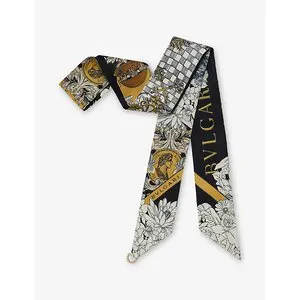 BVLGARI Heritage Alchemist Slim Silk Scarf - Black