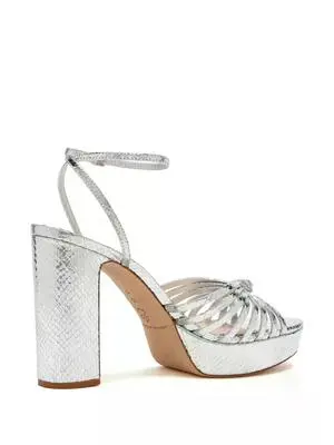 LOEFFLER RANDALL 120mm Rivka Sandals - Silver