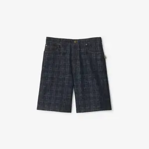 Burberry Check Denim Shorts