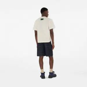 Burberry Check Denim Shorts