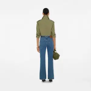 Burberry High-rise Bootcut Jeans - Mid Blue