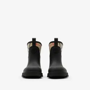 Burberry Rubber Marsh Stamp Low Boots - Black