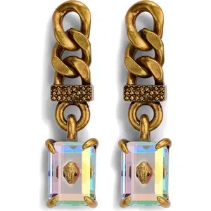 Kurt Geiger Linear Drop Chain Earrings - Crystal