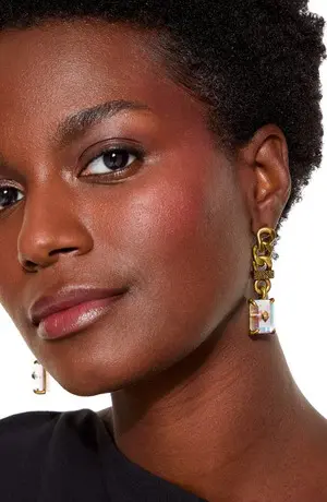 Kurt Geiger Linear Drop Chain Earrings