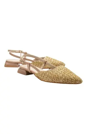 PROLOGUE SHOES Riley Woven Slingback Flats