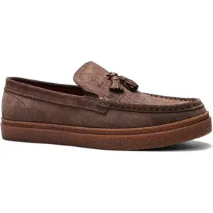 CARLOS BY CARLOS SANTANA Tassel Loafer - Saloon Brown Suede