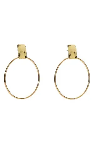 ARGENTO VIVO ARGENTO VIVO Hammered Frontal Hoop Earrings