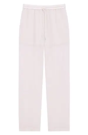 Theory Wool Blend Drawstring Pants - Sand