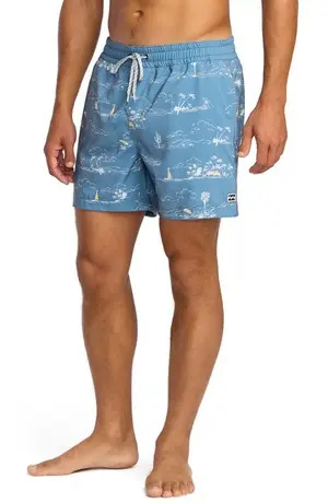 BILLABONG Layback Swim Trunks - Splashed Blue