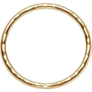 Argento Vivo Hammered Bangle Gold