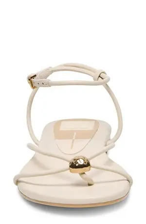 Dolce Vita Kenley Ankle Strap Sandal - Creme Leather