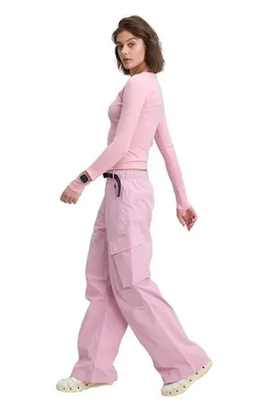 COZY ZERO 100% Merino Running Long Sleeve With Watch Window - Pink